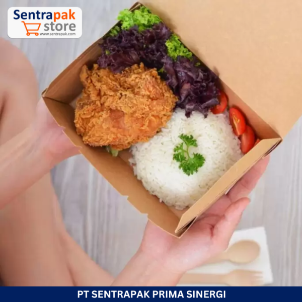 Paper Lunch Box Kraft Small | Harga Pabrik