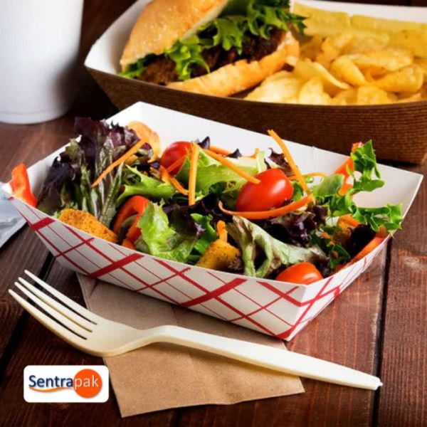 Paper Tray Medium Kraft Harga Pabrik | Nampan Kertas Makanan